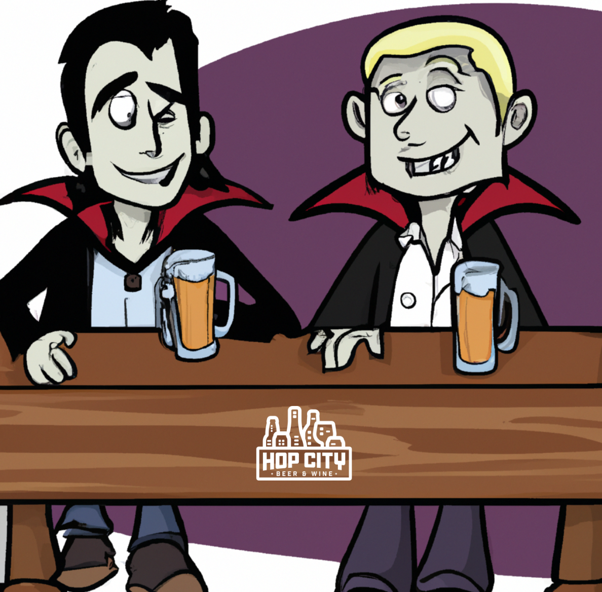 Warning - Bad Dad Joke Incoming! Two Vampires Walk Into a Bar – Hop ...