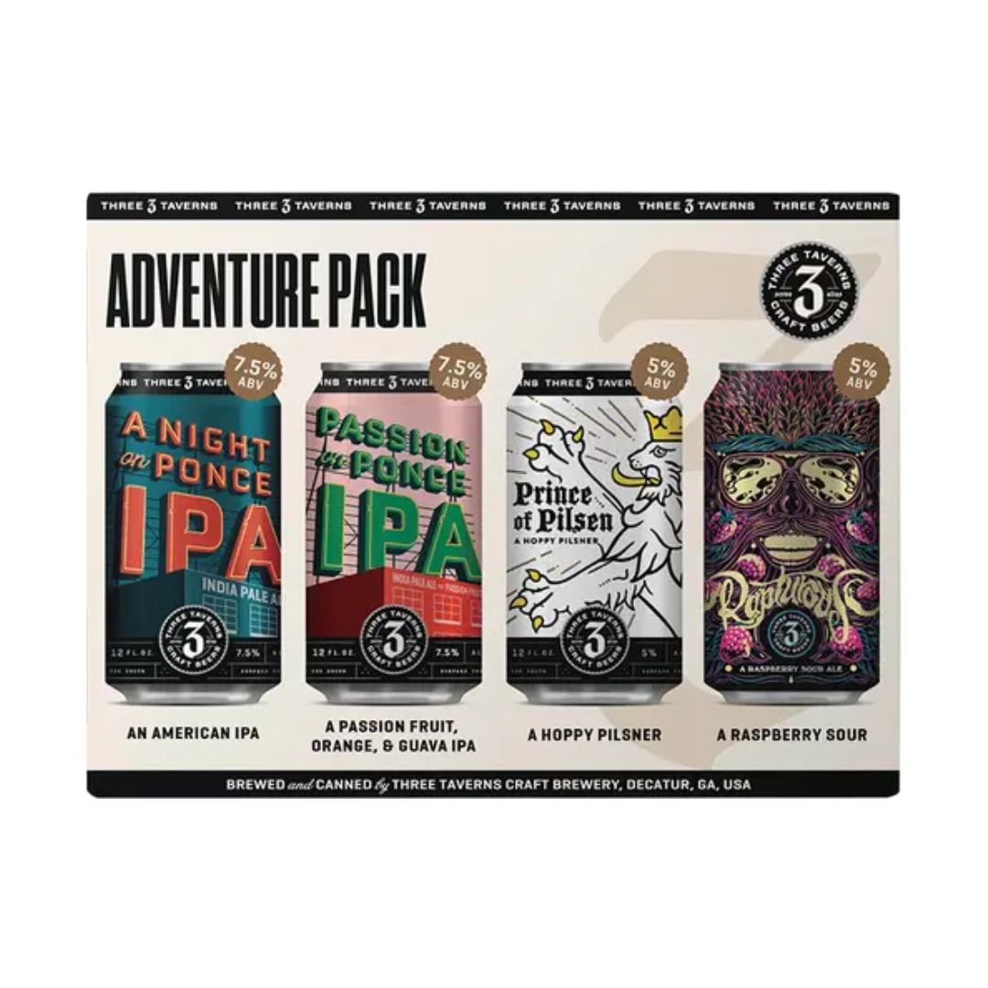 Three Taverns Adventure Pack – Hop City Beer & Wine